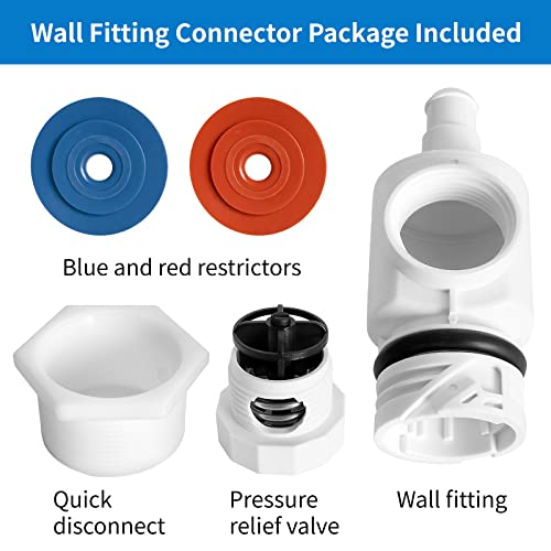 Wall Fitting Connector for Polaris Cleaner-Pressure Relief Valve Quick Connect Assembly Wall Fitting Fit with Polaris Zodiac 180 280 380 Pool Vacuum Sweep, Polaris Pool Sweep Hose Connector#9-100-9001