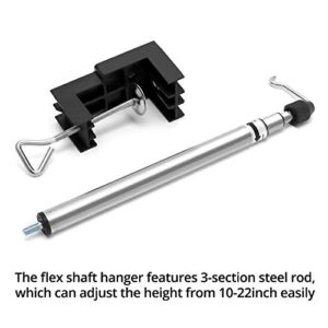 QWORK Rotary Tool Round Grinder Telescopic Hanging Stand Holder with Table Clamp, Flex Shaft Hanger Stand Tool for Household Instustrial Outdoor