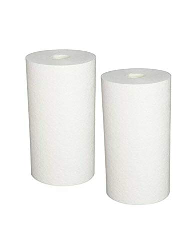 CFS – 2 Pack Heavy Duty Spun Polypropylene Water Filter Cartridges Compatible with RS16-SS2-S06, BF6, BF7, BF9C, BF35, BF36, BF36C Models – Whole House Replacement Filter Cartridge – 1 Micron – White