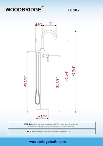 WOODBRIDGE F0002-CHRD Faucet, Chrome