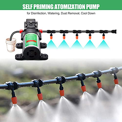 LONGRUN 12V Water Pump Diaphragm Sprayer Pumps with Adjustable Pressure Switch, 3L/Min 0.8GPM 65PSI Self Priming Fresh Water Pump for RV, Camper, Marine Boat, Lawn Watering