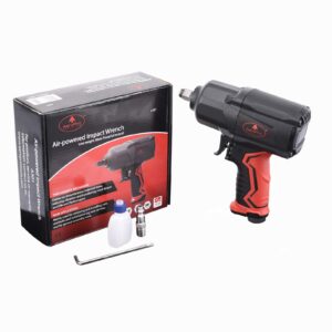 AEROPRO TOOLS 1/2-Inch Composite Air Impact Wrench(A301), Twin Hammer, 1200FT-LBS Max Loosening Torque, 7000RPM, Heavy Duty Pneumatic Impact Gun, for Auto Repair, Tire Shop