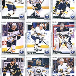 2020-21 O-Pee-Chee Buffalo Sabres Team Set of 17 Cards: Wayne Simmonds(#25), Kyle Okposo(#49), Jeff Skinner(#53), Sam Reinhart(#74), Dominik Kahun(#93), Carter Hutton(#99), Marcus Johansson(#132), Jake McCabe(#216), Victor Olofsson(#235), Brandon Montour(