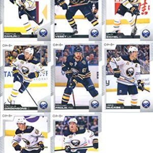 2020-21 O-Pee-Chee Buffalo Sabres Team Set of 17 Cards: Wayne Simmonds(#25), Kyle Okposo(#49), Jeff Skinner(#53), Sam Reinhart(#74), Dominik Kahun(#93), Carter Hutton(#99), Marcus Johansson(#132), Jake McCabe(#216), Victor Olofsson(#235), Brandon Montour(