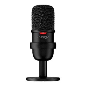 hyperx solocast – usb condenser gaming microphone, for pc, ps4, ps5 and mac, tap-to-mute sensor, cardioid polar pattern, great for streaming, podcasts, twitch, youtube, discord,black