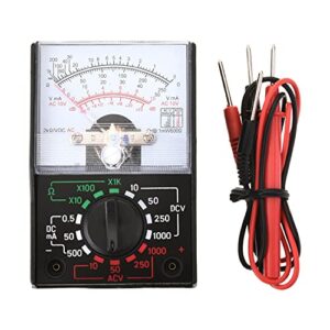 fielect mf110a digital multimeter with dc ac voltmeter and ohm volt amp tester and diode voltage tester meter with test probe