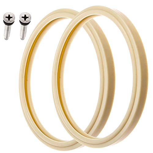 (1 Set) 8 3/8" Pool Light Lens Gasket and Stainless Pilot Screw - Exact Replacements for Pentair 79101600Z and 79104800 - Compatible with Pentair IntelliBrite, AmerLite, and SAM Amerlite Lights