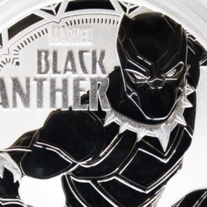 2018 TV Tuvalu 1 oz Silver Black Panther Marvel Series Coin Brilliant Uncirculated with Certificate of Authenticity $1 BU