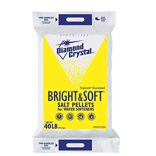 Diamond Crystal Bright and Soft Water Softener Salt Pellets,White