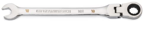 GEARWRENCH 10mm 4 Degree Swing Arch 12 Point Flex Head Ratcheting Combination Wrench - 86710