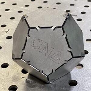 Welding Kit - Folding Pentagon Ball (Dodecahedron) - 2 Inch Sides - 11 Gauge (1/8" Thick) - Mild Steel - Practice Weld with MIG, TIG, Gas, Arc, Stick and Wirefeed (other, 2")