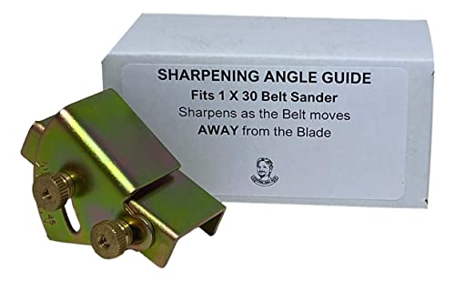 Knife Sharpening Angle Guide for 1 x 30 Sander - Sharpen as belt moves AWAY from blade