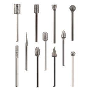 Cedilis 43-Pack Stone Carving Set - 26 Diamond Burr Bits, 10 Impeller, 4 Diamond Cutting Wheel, Polishing Rotary Tools for Stone, Rocks, Jewelry, Glass, Ceramics Rotary Tools