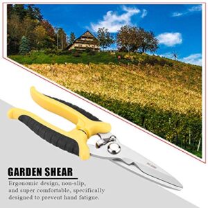 GYDXJGJ 8" 200mm Stainless Steel Pruning Shears Cutter Home Gardening Plant Scissor Branch Pruner Hand Tool