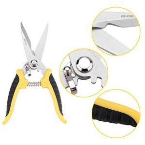 GYDXJGJ 8" 200mm Stainless Steel Pruning Shears Cutter Home Gardening Plant Scissor Branch Pruner Hand Tool