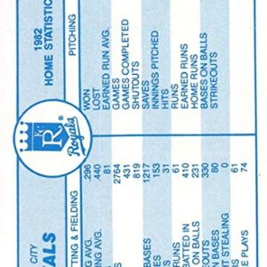 1983 Fleer Team Logo Stickers #NNO27 Kansas City Royals Logo VAR: P in PEEL at bottom of arrow Kansas City RoyalsOfficial Standard Trading Card Sized Logo Sticker With Team Stats on the Back of the Card in RAW (EX or Better) Condition