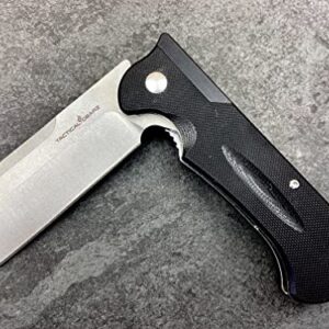 TACTICAL GEARZ G10 Pocket Knife! TG Eros, G10 Handle! Razor Sharp Stonewashed D2 Steel Blade! Ball Bearing Pivot System! Includes Sheath! (Eros)