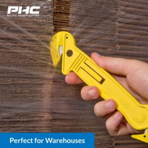 Pacific Handy Cutter EBC2 Dual Head Concealed Safety Cutter, Safe and Efficient Cutting for Shrink Wrap, Film, Cardboard, Tape, Plastic Straps, and much more