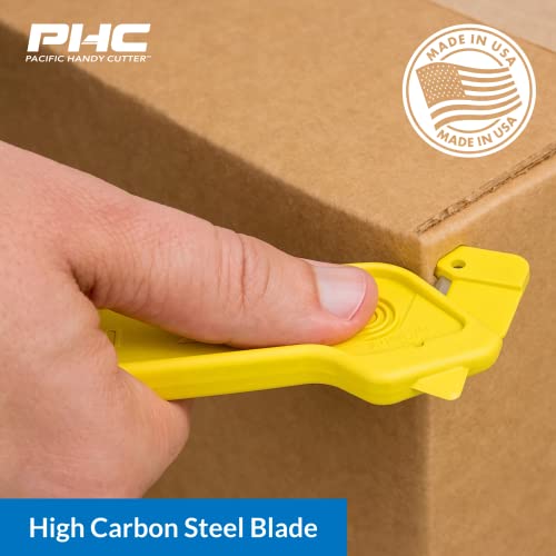 Pacific Handy Cutter EBC2 Dual Head Concealed Safety Cutter, Safe and Efficient Cutting for Shrink Wrap, Film, Cardboard, Tape, Plastic Straps, and much more