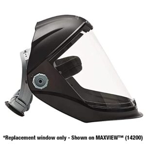 Jackson Safety MAXVIEW Replacement Window for Premium Face Shield, Uncoated Polycarbonate, Clear Mask, 14214