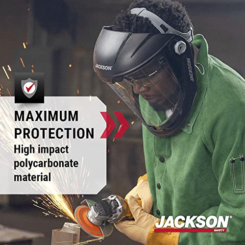 Jackson Safety MAXVIEW Replacement Window for Premium Face Shield, Uncoated Polycarbonate, Clear Mask, 14214