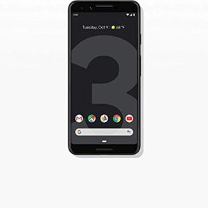 Google Pixel 3 (64GB, 4GB RAM) 5.5", IP68 Water Resistant, Snapdragon 845, GSM/CDMA Factory Unlocked (AT&T/T-Mobile/Verizon/Sprint) (Just Black) Renewed