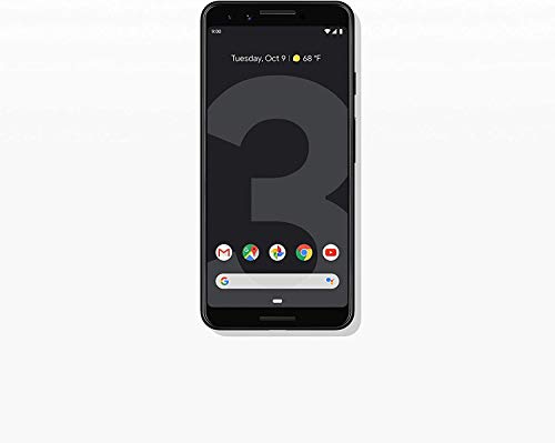 Google Pixel 3 (64GB, 4GB RAM) 5.5", IP68 Water Resistant, Snapdragon 845, GSM/CDMA Factory Unlocked (AT&T/T-Mobile/Verizon/Sprint) (Just Black) Renewed