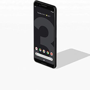 Google Pixel 3 (64GB, 4GB RAM) 5.5", IP68 Water Resistant, Snapdragon 845, GSM/CDMA Factory Unlocked (AT&T/T-Mobile/Verizon/Sprint) (Just Black) Renewed