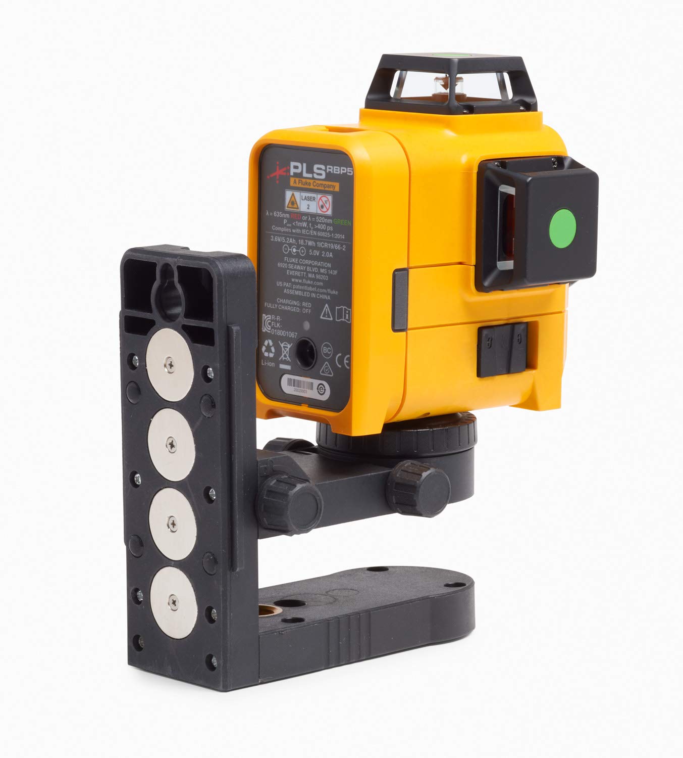 Pacific Laser Systems PLS 3X360G KIT Green line laser level kit w/RBP5, Case, and L-Bracket