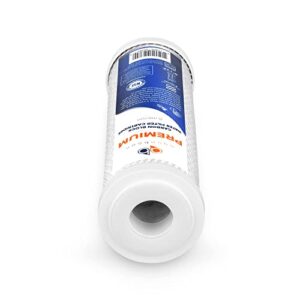 Aquaboon 5 Micron 10 x 2.5 inch | Premium Whole House Replacement Water Filter Cartridge | Coconut Shell Activated Carbon Block CTO | Whirlpool WHA2BF5, iSpring FC15, Culligan HF-360A, 25 Pack