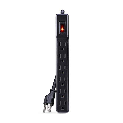 CyberPower GS608B Power Strip, 6 Outlets, 8 ft Power Cord, Black