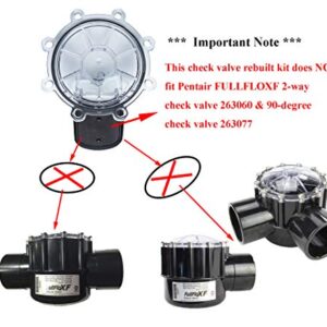 ATIE Upgraded Pool Check Valve Rebuild Kit Compatible with Pentair 263042Z Check Valve Rebuild Kit for 2" Check Valve 263042 ONLY (Not Compatible with Pentair FullFLOXF Check Valves 263060 & 263077)