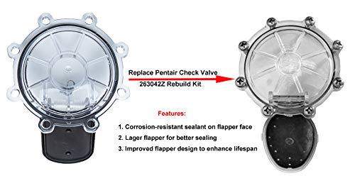 ATIE Upgraded Pool Check Valve Rebuild Kit Compatible with Pentair 263042Z Check Valve Rebuild Kit for 2" Check Valve 263042 ONLY (Not Compatible with Pentair FullFLOXF Check Valves 263060 & 263077)