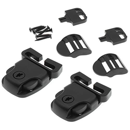 FDXGYH 2 Set Spa Hot Tub Cover Latch Clip Lock Kit, with Key and Screws、Strap Buckle Lock Slides, for Repair Spa Hot Tub Cover Kit