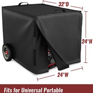 NUPICK 32 inch Generater Cover for Universal Portable Generators 5000-10,000 Watt, Heavy Duty Waterproof and Windproof Generater Cover, 32 x 24 x 24 inch