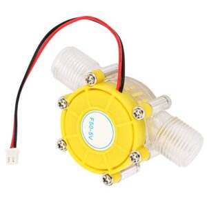 Micro-Hydro Generator, F50 Micro-Hydro DC Water Flow Pump Turbine Hydroelectric Power Energy Generator 5V/12V/80V Low Noise(12V)