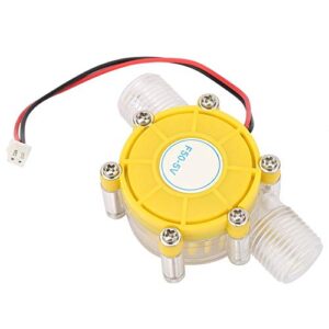 Micro-Hydro Generator, F50 Micro-Hydro DC Water Flow Pump Turbine Hydroelectric Power Energy Generator 5V/12V/80V Low Noise(12V)