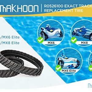 Makhoon R0526100 Track Replacement Compatible with Zodiac MX8, MX6 Pool Cleaner Tire Track R0526100 (4)