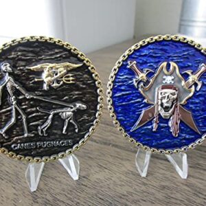 Set of Six Navy Seal Team Six Challenge Coins DEVGRU Squadrons Blue, Gold, Red, Silver, Grey & Black