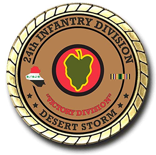 24th Infantry Division Desert Storm Challenge Coin - Officially Licensed