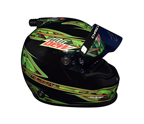 AUTOGRAPHED 2020 Chase Elliott #9 Mountain Dew Racing (rStar Design) Hendrick Motorsports Rare Signed NASCAR Collectible Replica Mini Helmet with COA