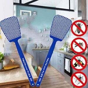 Biden Harris Pence Fly Swatter, Truth Over Flies Biden Harris Fly Swatter - 2020 Presidential Debate, Manual Swat Mosquitoes Home and Kitchen Helper (Swatter) (2pcs)