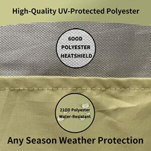 Jorohiker Patio Deck Box Cover,Heavy Duty Storage Bench Cover,Outdoor Waterproof Garden Furniture Covers with UV Protected Heat Shield 600D Polyester, Protects from Rain, Wind, Snow