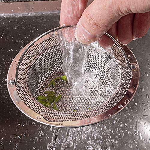 MAEXUS Sink Drain Strainer, Kitchen Sink Strainer, Sink Stopper, Drain Stopper Used to Prevent Clogging of Kitchen Sinks (4.5 Inches in Diameter)