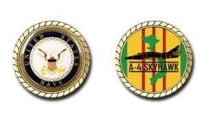 a-4 skyhawk vietnam us navy challenge coin