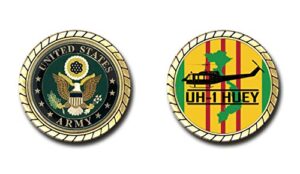 uh-1 huey vietnam us army challenge coin