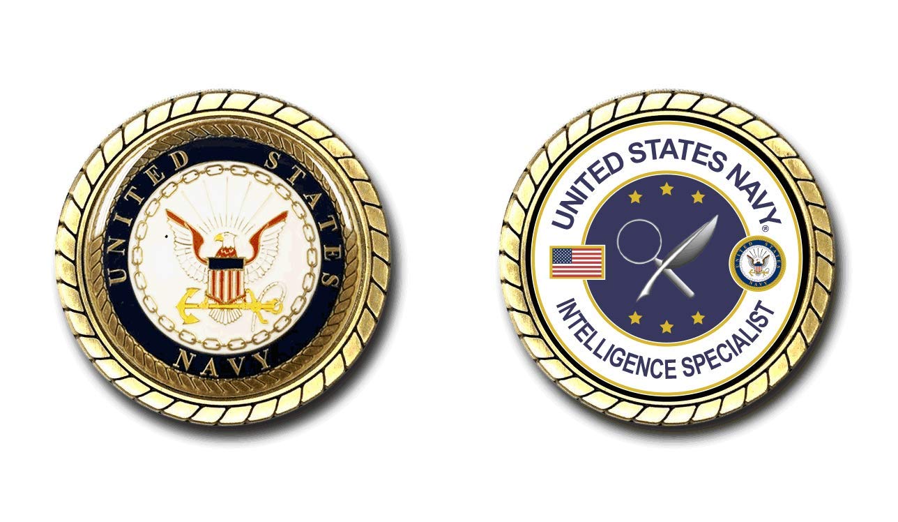 US Navy Intelligence Specialist Challenge Coin - Officially Licensed