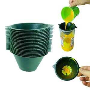 kanghuang 190 micron reusable industrial nylon mesh paint filter strainer funnel net filter paint/oil/gutter oil and food residue (10cm-diameter-20pcs)