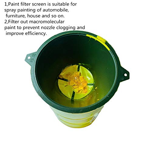 KANGHUANG 190 Micron Reusable Industrial Nylon Mesh Paint Filter Strainer Funnel Net Filter Paint/Oil/Gutter Oil and Food Residue (10CM-diameter-20Pcs)