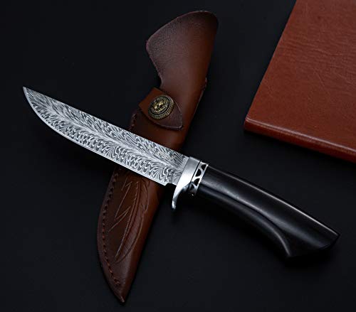 Perkin Handmade Fixed Blade Hunting Knife With Sheath HBF